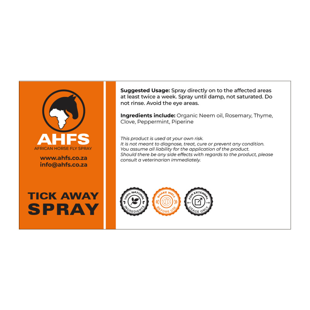 Tick Away Spray African Horse Fly Spray Tick Away Spray African Horse Fly Spray