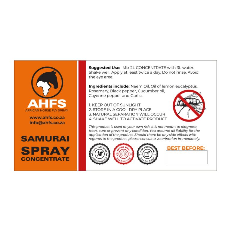Samurai Insect Spray Concentrate - African Horse Fly Spray